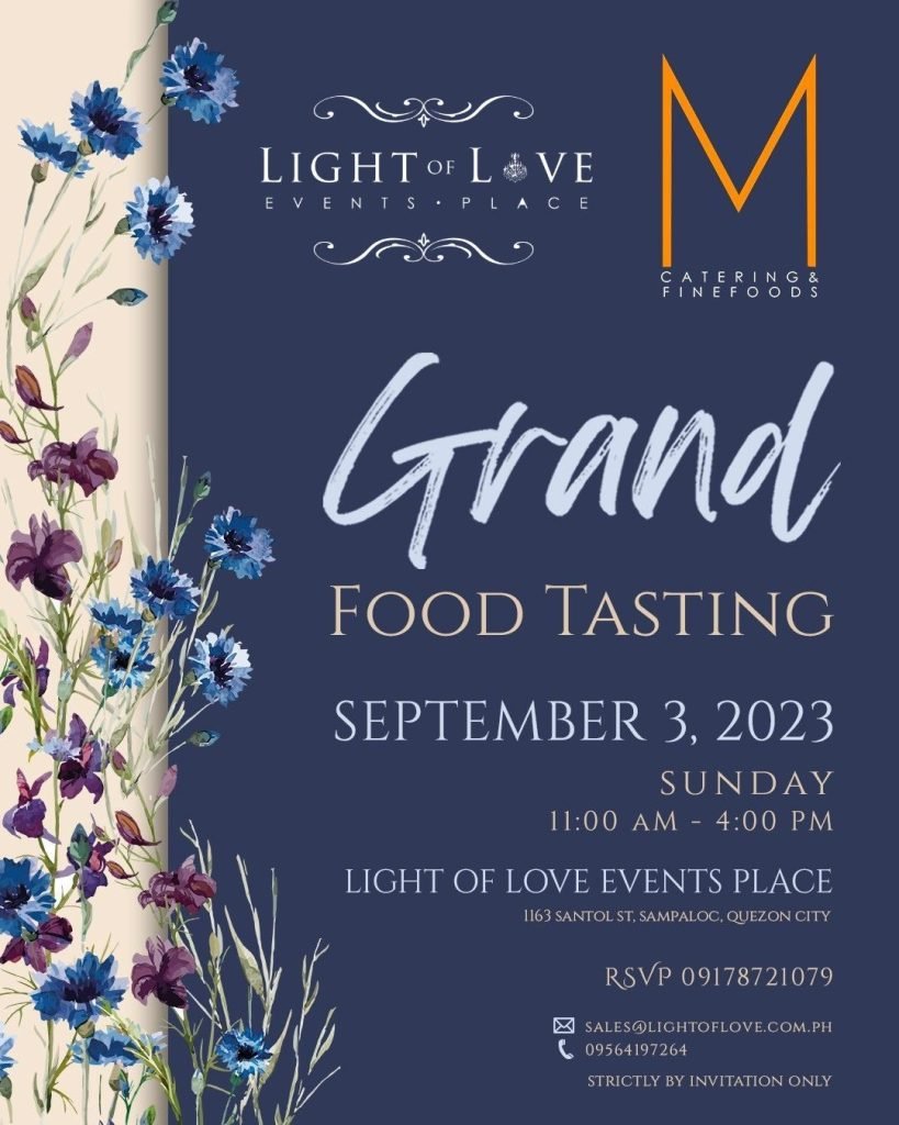 M Catering & Fine Foods Grand Food Tasting - Events Place in Quezon ...